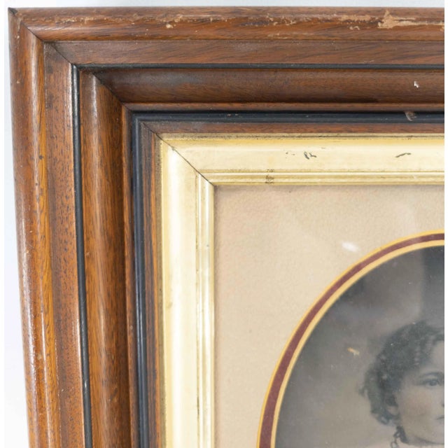 Victorian Walnut Eastlake Style Picture Frame | Chairish