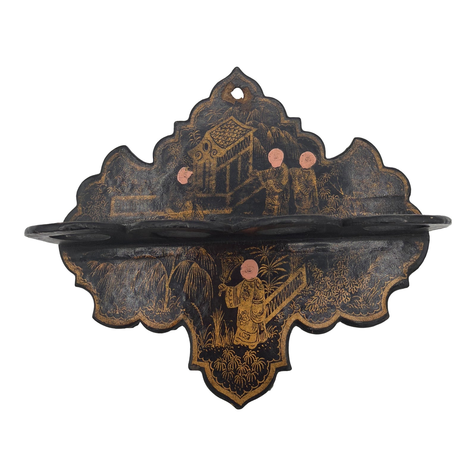 Late 19th Century A Wall Mointed Victorian Chinoiserie or Japanese Pipe ...