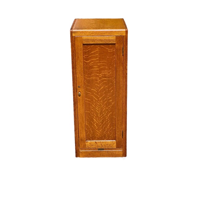 Early 20th Century Antique Arts & Crafts Tiger Oak Raised Panel Library ...