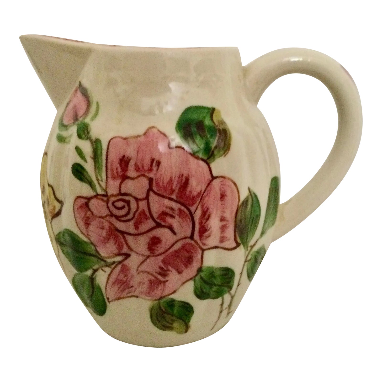 1940s Southern Potteries Blue Ridge China Hand-Painted Pitcher | Chairish