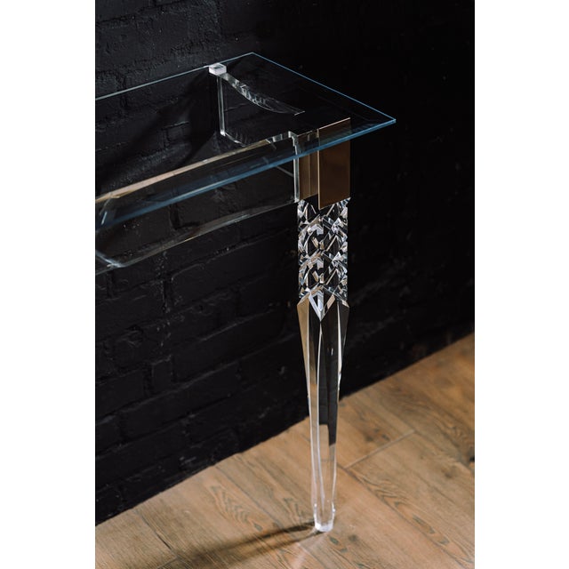 Acrylic Console Table "Scarlett" | Chairish