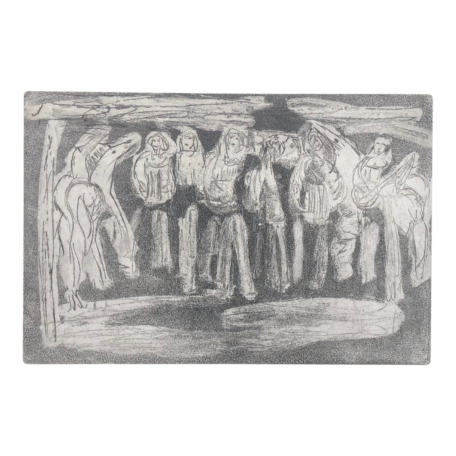 1950s Gian Rodolfo d'Accardi Modern Etching | Chairish