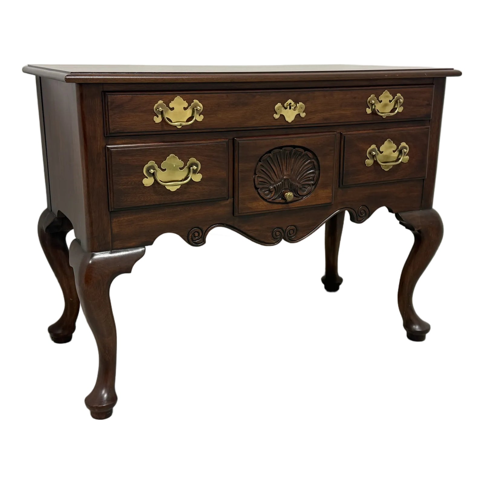Late 20th Century Henkel Harris Solid Mahogany Philadelphia Queen Anne ...