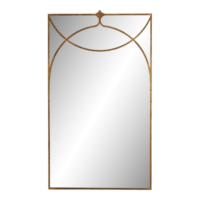 Gabby Swan Mirror inGold | Chairish