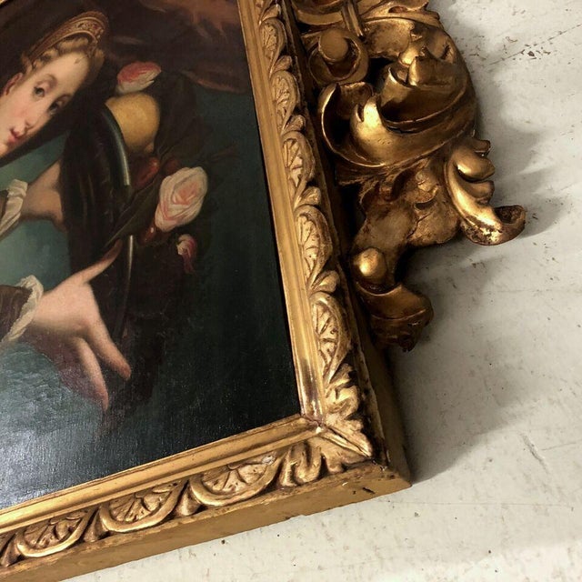 Early 19th Century Antique Italian Renaissance Oil Portrait Painting ...