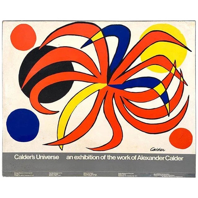 Alexander Calder Exhibition Museum Billboard "Calder's Universe", 1977 ...