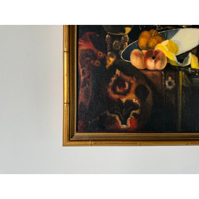 1980's Willem Kalf Reproduction Still Life Oil Painting by Paul Dallas ...