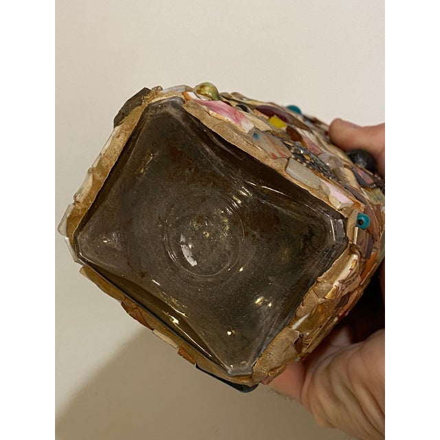 1930s Folk Art Mosaic Memory Bottle | Chairish