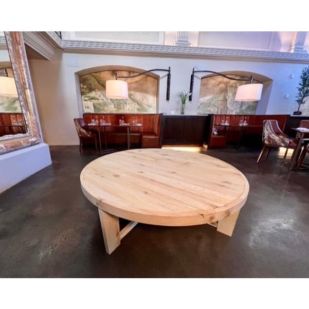 Modern Solid White Oak Center Table by Fortunata Design | Chairish