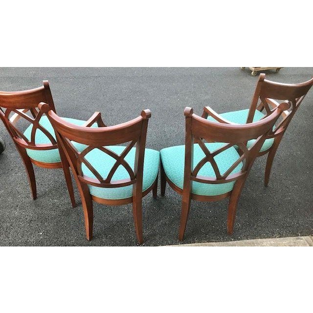 Pair of Harden Cherry Regency Style Dining Chairs | Chairish