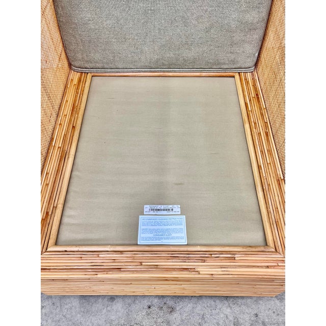 Vintage Sculptural Rattan and Cane Club Chairs - A Pair | Chairish