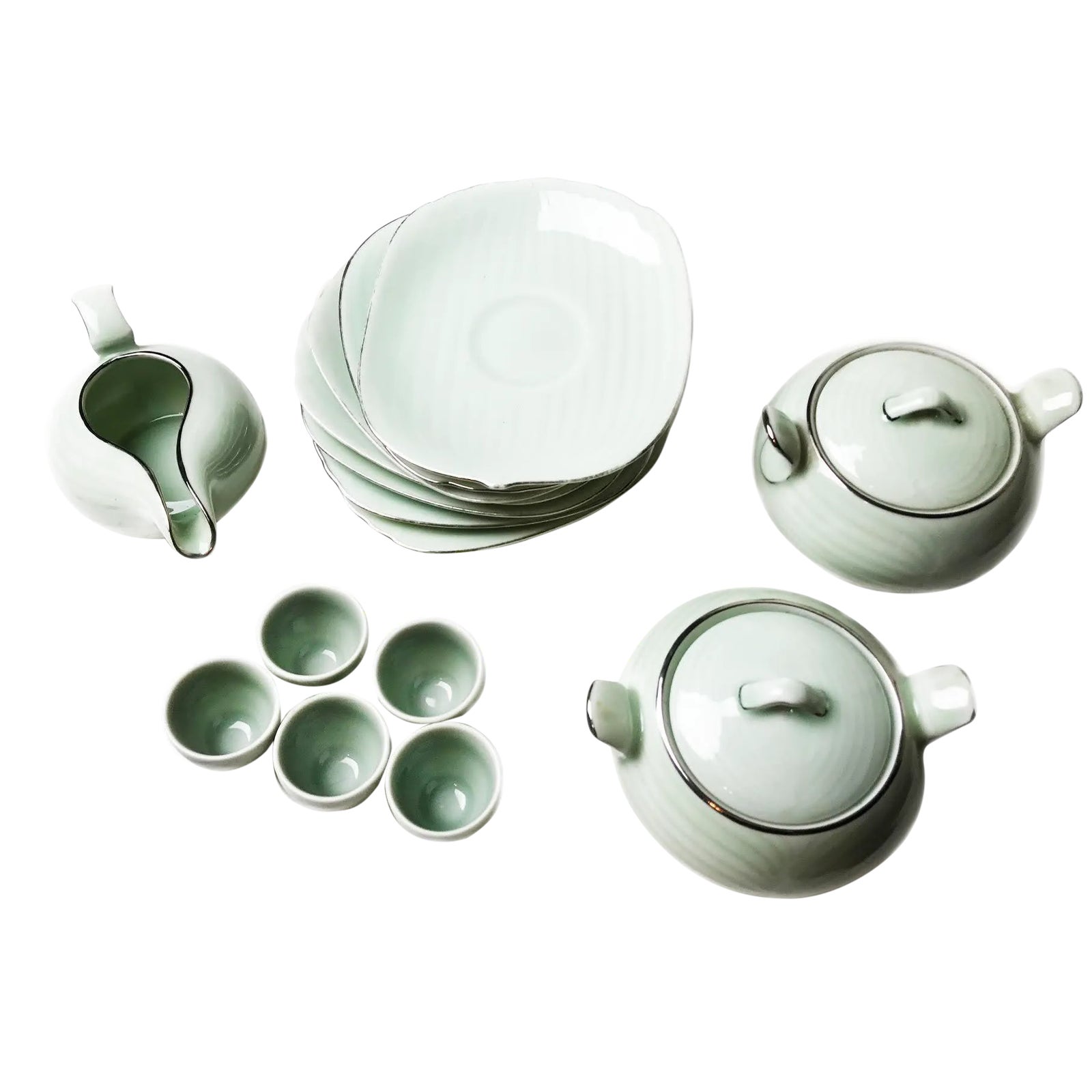 Vintage Seyei China Espresso Set - 15 Pieces | Chairish