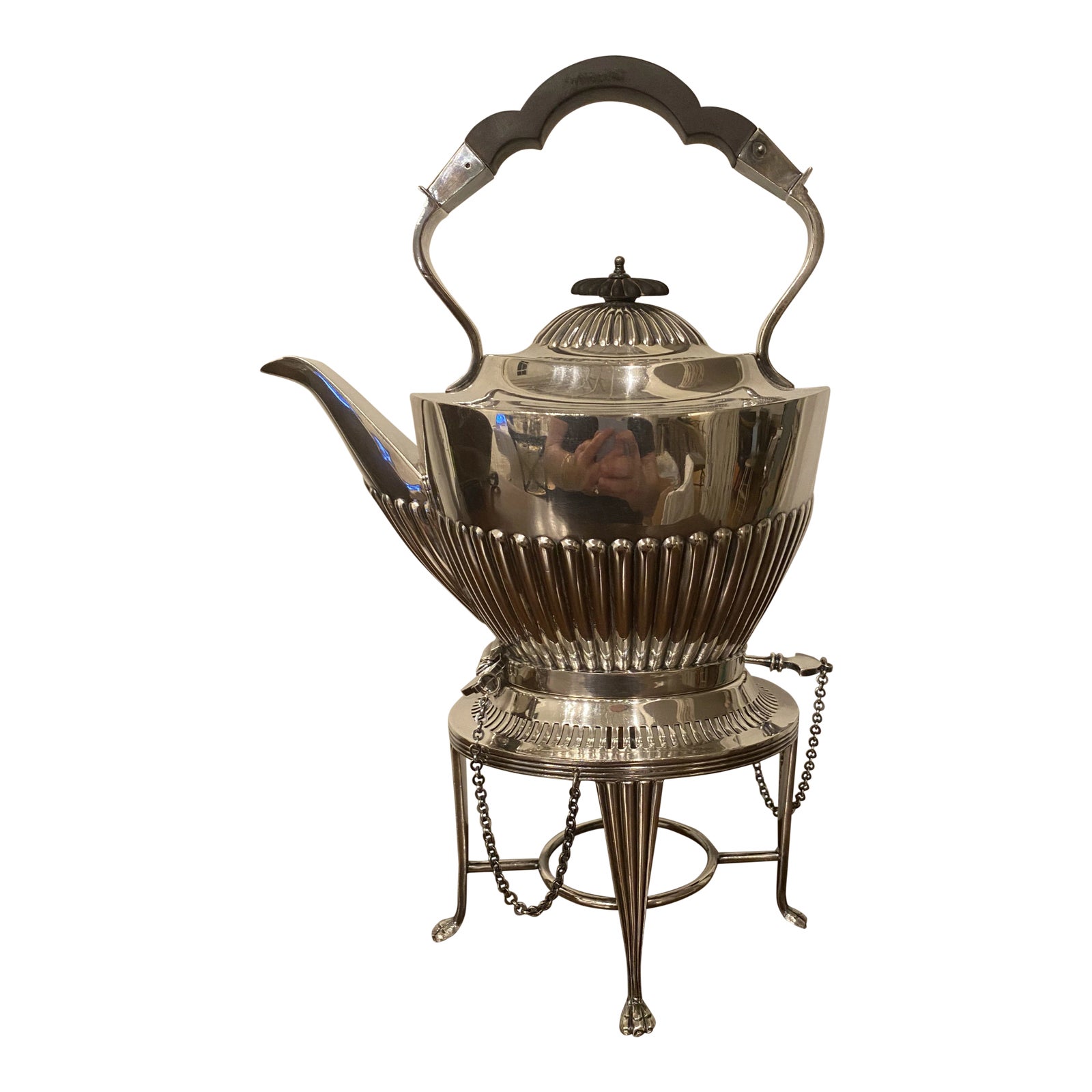 Antique Mappin and Webb Sheffield Teapot on Stand | Chairish