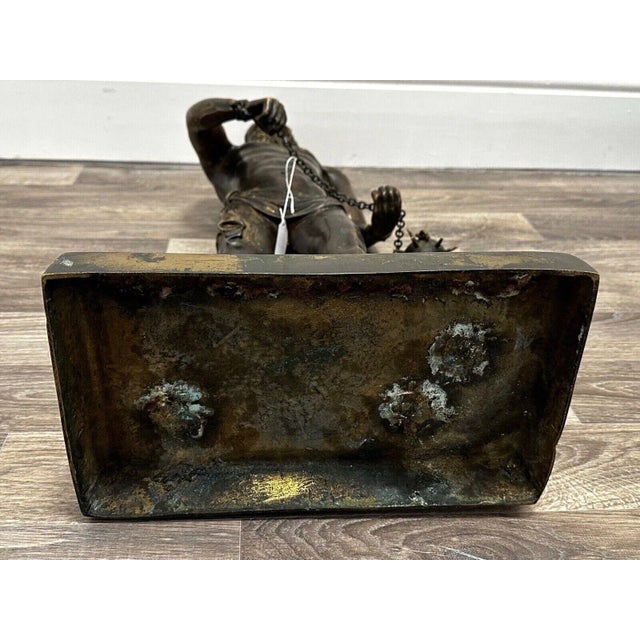 1920s French Bronze Gladiator Warrior Sculpture | Chairish