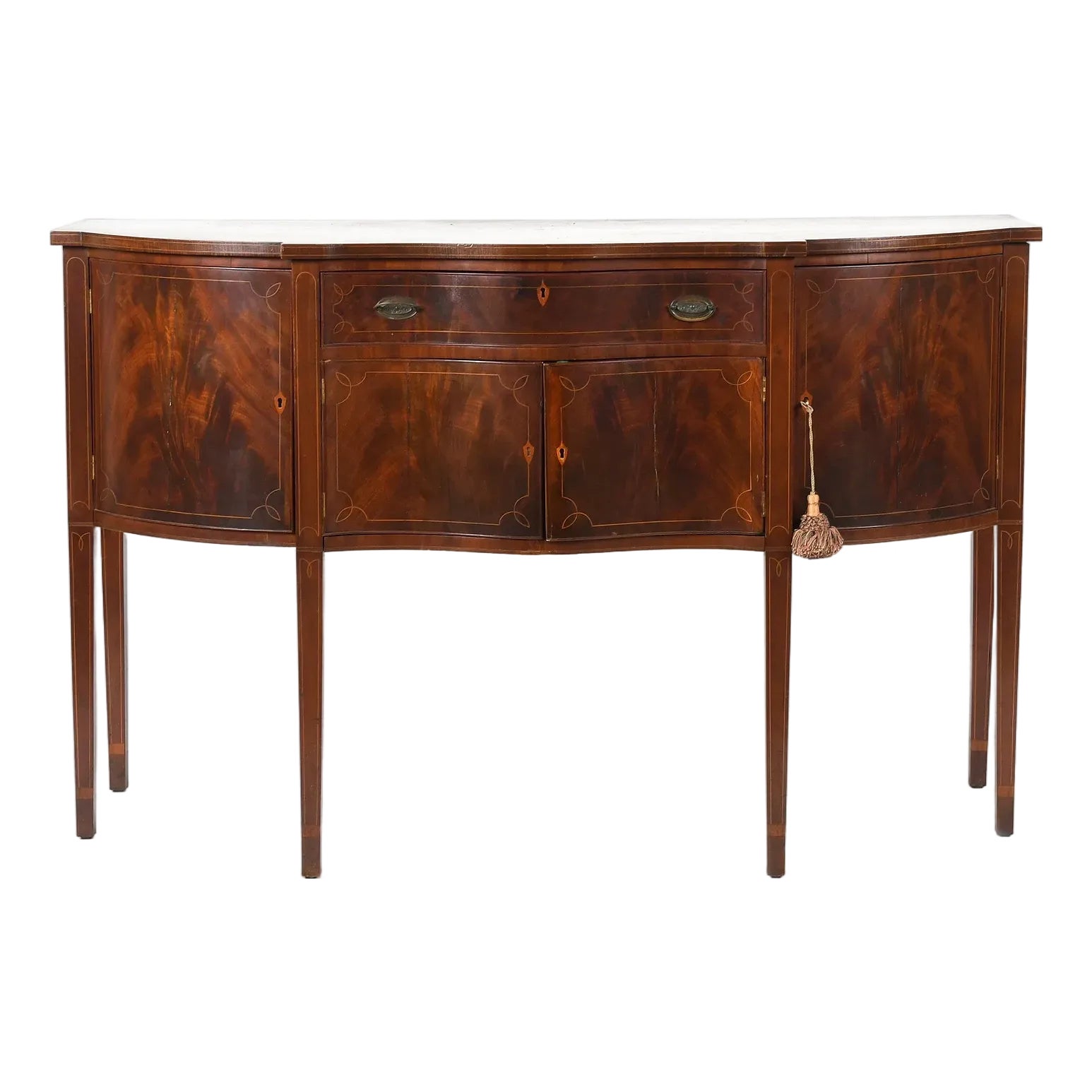 Early 20th Century American Federal Style Inlaid Mahogany Sideboard ...
