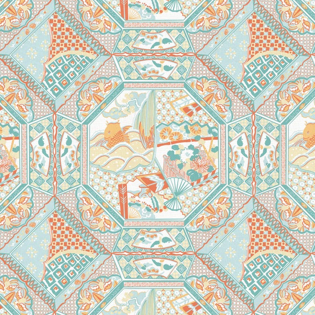 Red from Scalamandre crafted by Cloth & Company Carlisle Ottoman, Blue ...