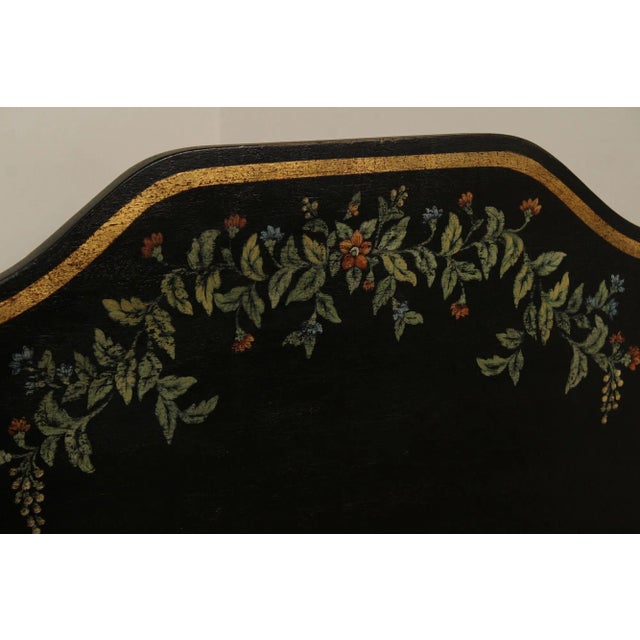 Amy Howard Collection King Size Paint Decorated Poster Bed | Chairish