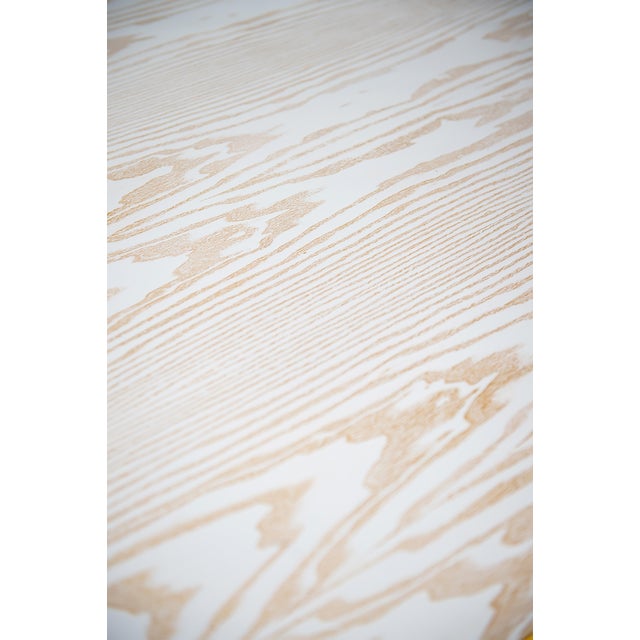 Mid-Century Style Edna Wood White Dining Table | Chairish