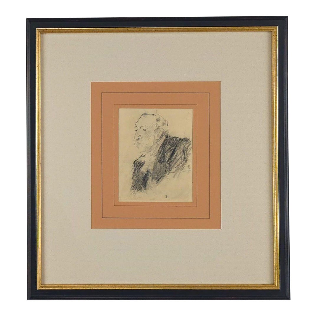 Drawing of a Man, England Circa 1900 | Chairish