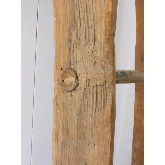 Late 19th Century Rustic Handmade Ladder | Chairish