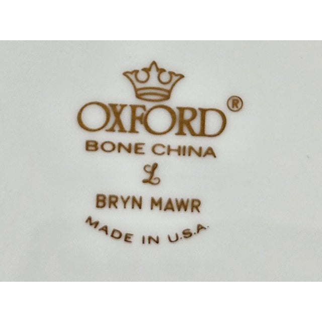 1970's American Platinum Blue and White Dinner Service- 24 Piece | Chairish