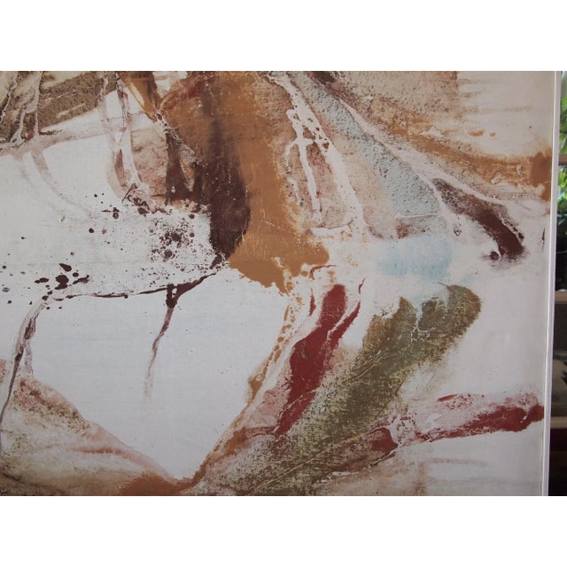 1970 Abstract Oil Painting by Alan Goldstein, Framed | Chairish