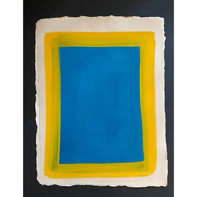 Minimalist Blue Color Field Oil Painting by Satori Gregorakis | Chairish