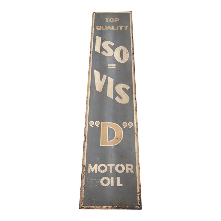 Hand Painted Marty Supreme Motor Oil Movie Prop Sign | Chairish