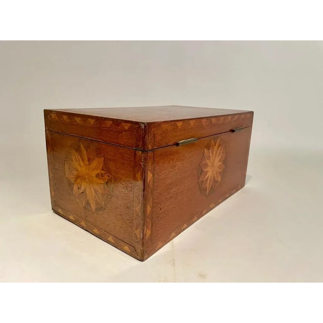 19th Century American Nautical Inlaid Box | Chairish