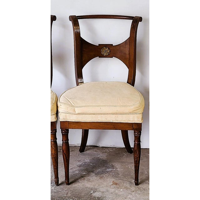 1910s Antique Regency Side Chairs- Set of 4 | Chairish