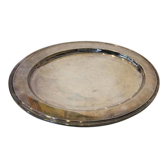 Vintage International Silverplate Oval Tray | Chairish