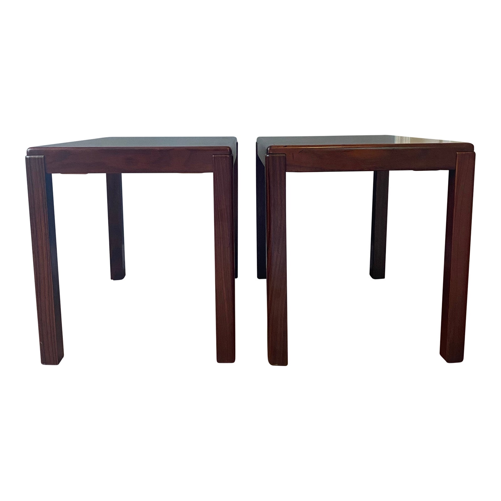 1960s Vejle Rosewood Side Tables - Set of 2 | Chairish