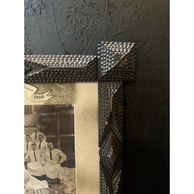 Antique Tramp Art Picture Frame | Chairish