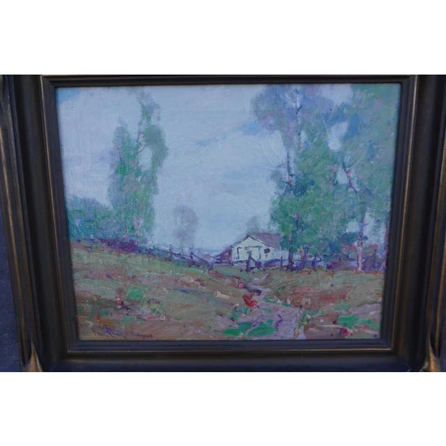 Paul Lauritz - Landscape With White Ranch Adobe - Oil on Canvas | Chairish