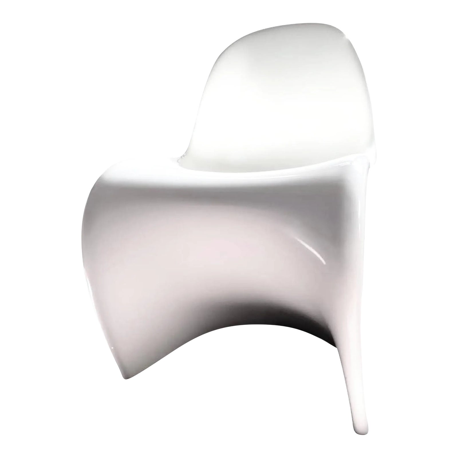 Verner Panton for Vitra Glow Panton S Side or Dining Chair in Luminescent White