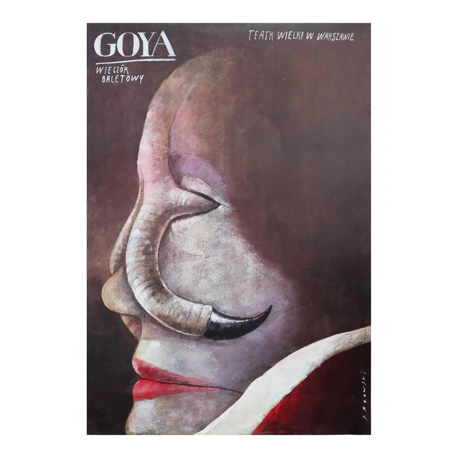1983 Polish Ballet Poster - Goya, Wieczor Baletowy (Goya Ballet Evening ...