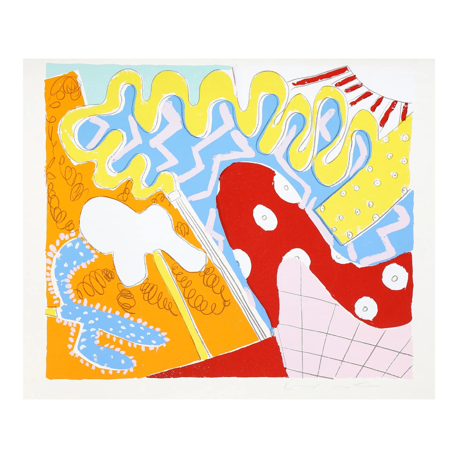 Flowering Cactus, Knox Martin Screenprint, Signed in Pencil | Chairish