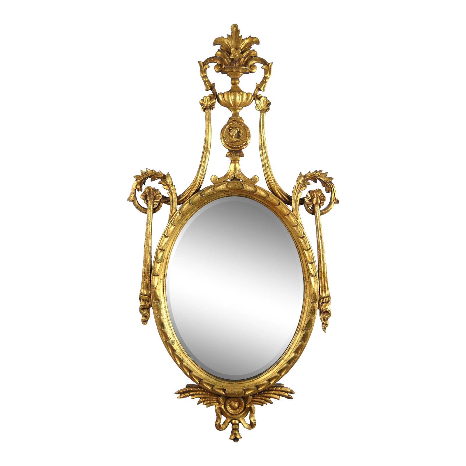 Neoclassical-Style Giltwood Mirror | Chairish