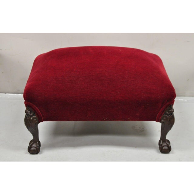 Early 20th Century Antique Chippendale Style Mahogany Ball and Claw ...