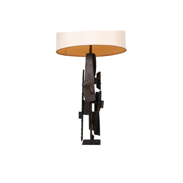 Mid Century Lamp Abstract Brutalist Welded Metal | Chairish