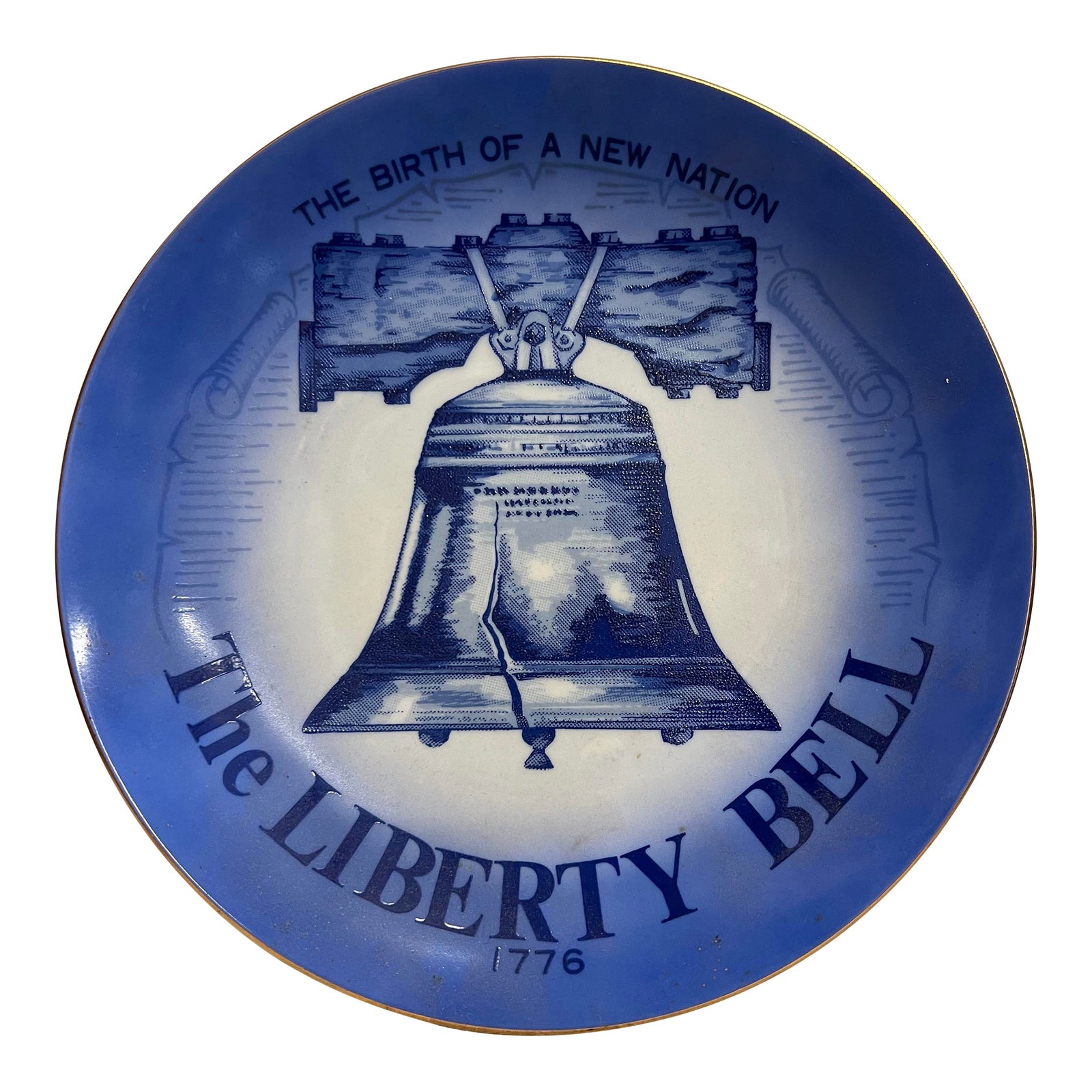 1950s Vintage Liberty Bell Plate | Chairish