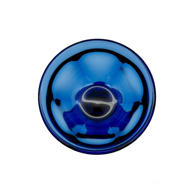 1970s Imperial Glass Co Old Williamsburg Deep Blue Ultra Champagne ...