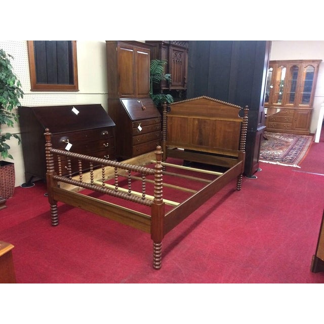 Antique Bed Jenny Lind Style Bed Spindle Bed Antique Three Quarters Bed ...