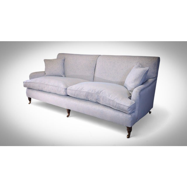 2-Seater Sofa from George Smith with Escale Ciel Blue Fabric from Jean ...