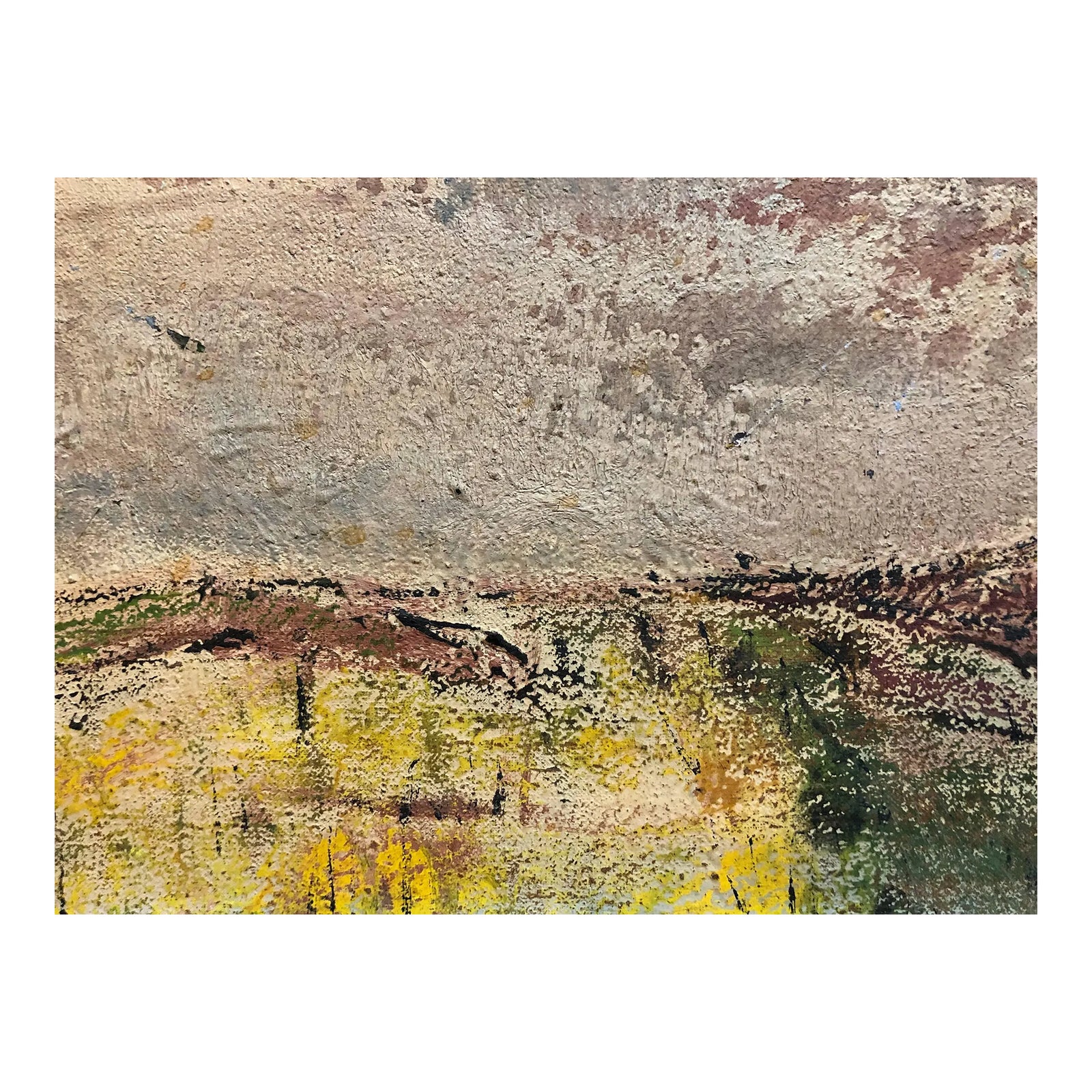 Ivan Kurach, Untitled, Lonely Abstract Landscape Italian Expressionist ...