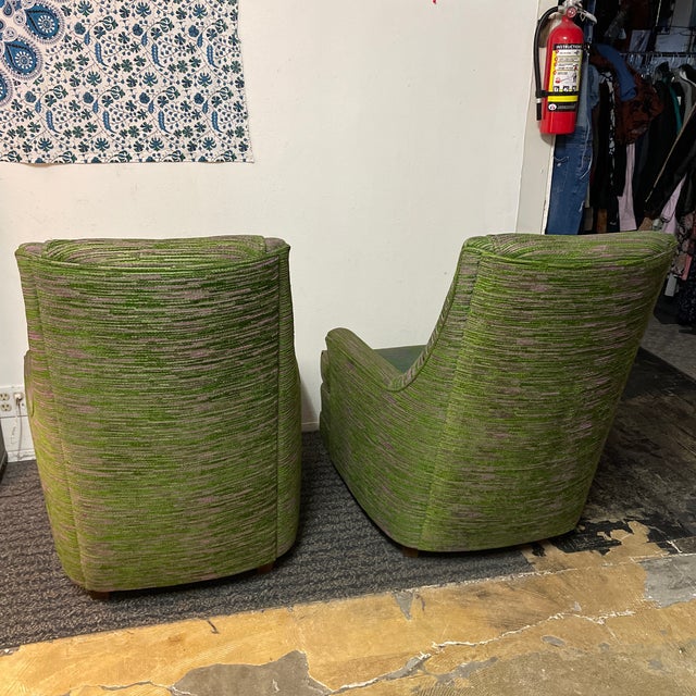 1968 Set of Fashion Flow Mid Century Modern High Back Chairs | Chairish