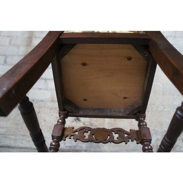 Set of 8 Vintage 20th Century Charles II Carolean Style Carved Oak ...