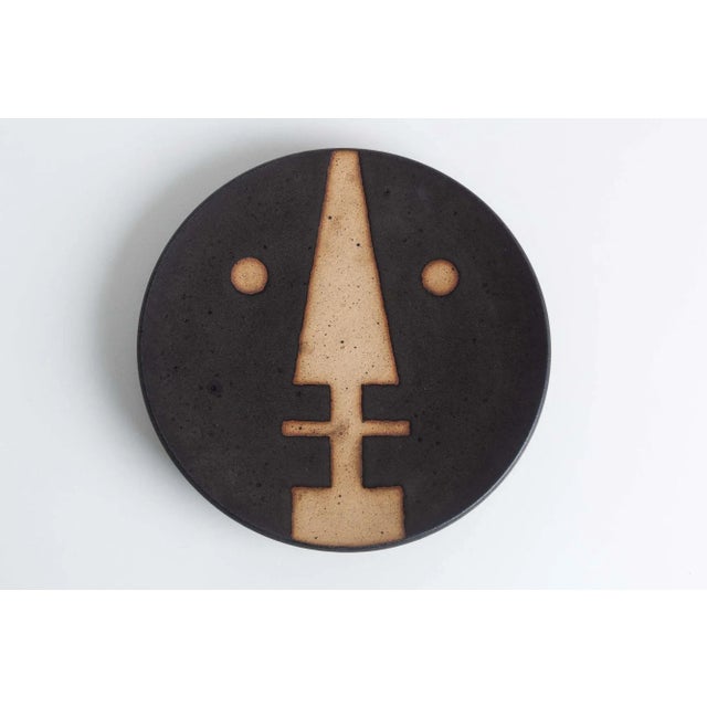 1960s Two Profiles Facing Ceramic Face Plate | Chairish