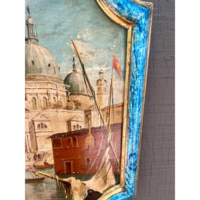 Mid 20th Century Vintage Venetian Grand Canal Scene Encased in Giltwood ...
