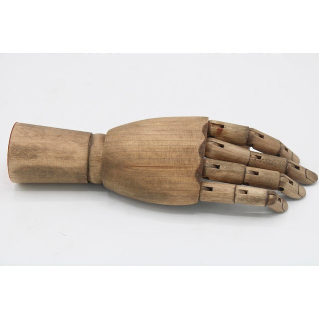 1930s Vintage French Articulated Wooden Hand | Chairish